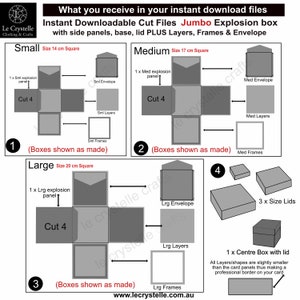 Explosion Box/exploding Gift Box/ Jumbo Size /cut File/exploding ...