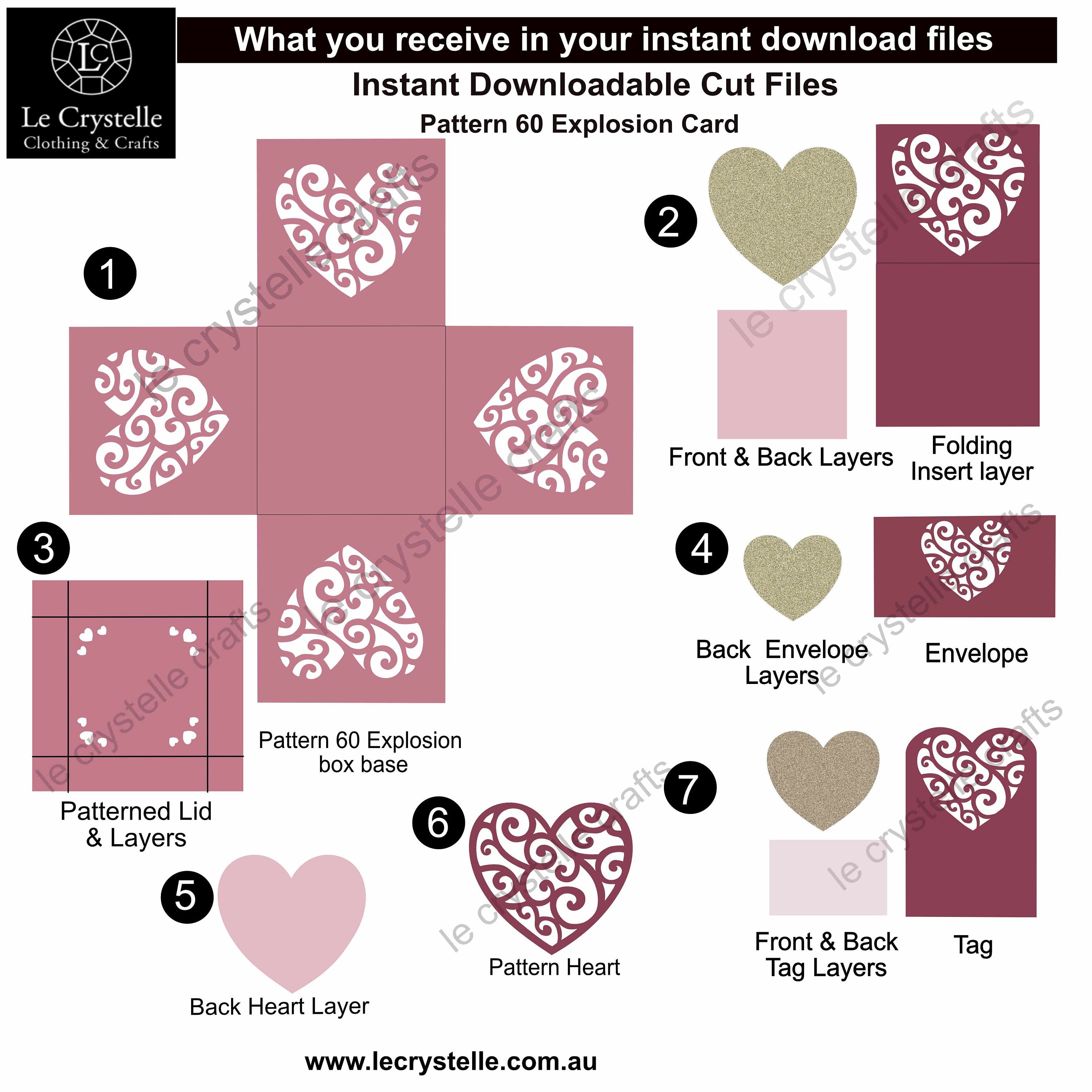 Explosion Box/exploding Gift Box/ Cut File/exploding Template/ - Etsy