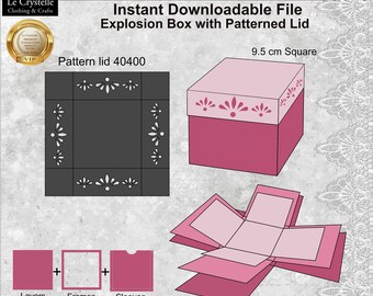 SVG Explosion Box Card/cut File/exploding Card Template With - Etsy