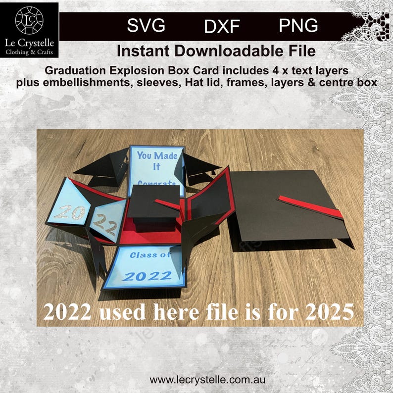 Graduation Explosion Box/svg Graduation /graduation Card/graduation ...