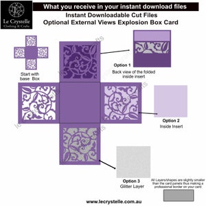 Explosion Box/exploding Gift Box/ Cut File/exploding Template ...