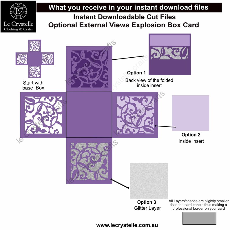 Explosion Box/exploding Gift Box/ Cut File/exploding Template/ | Etsy