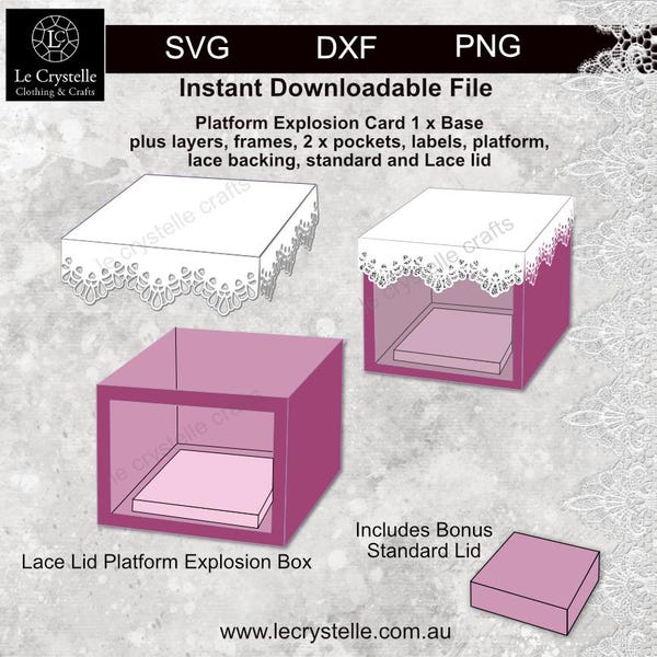 Exploding Box Template - Etsy
