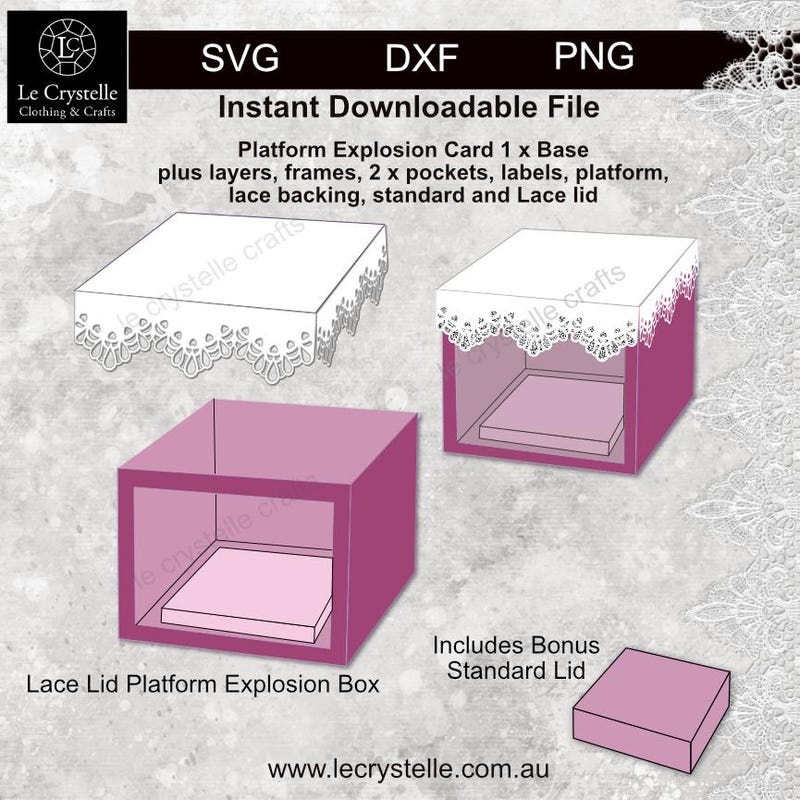 Exploding Box Template - Etsy