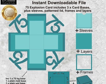 Explosion Box SVG /cut File/exploding Card Template/svg - Etsy