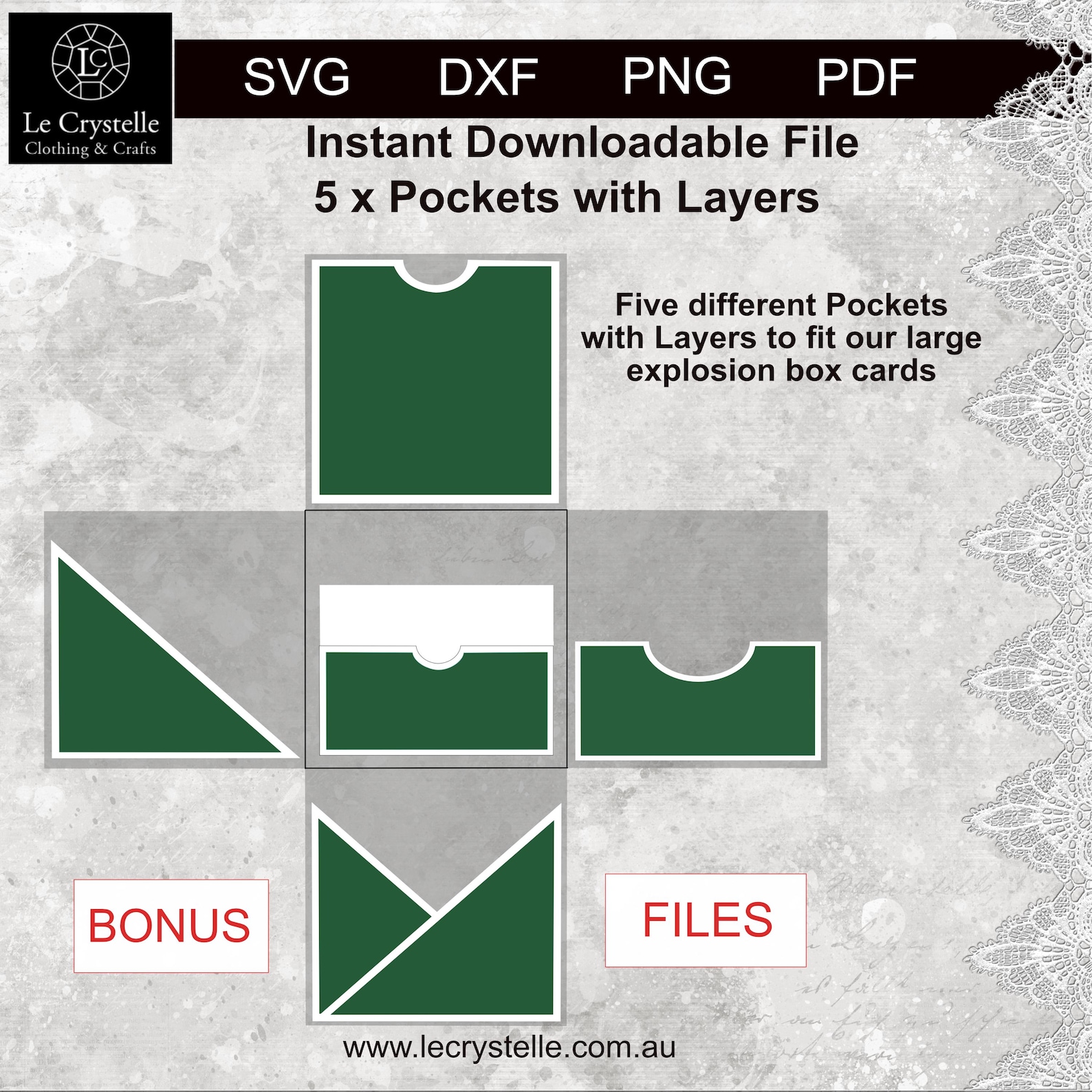 Explosion Box SVG /cut File/exploding Card Template/svg Cards/folding ...