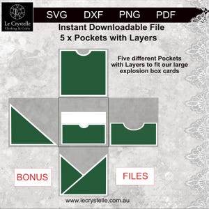 Explosion Box SVG /cut File/exploding Card Template/svg Cards/folding ...