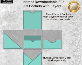 Explosion Box SVG /cut File/exploding Card Template/svg | Etsy Canada