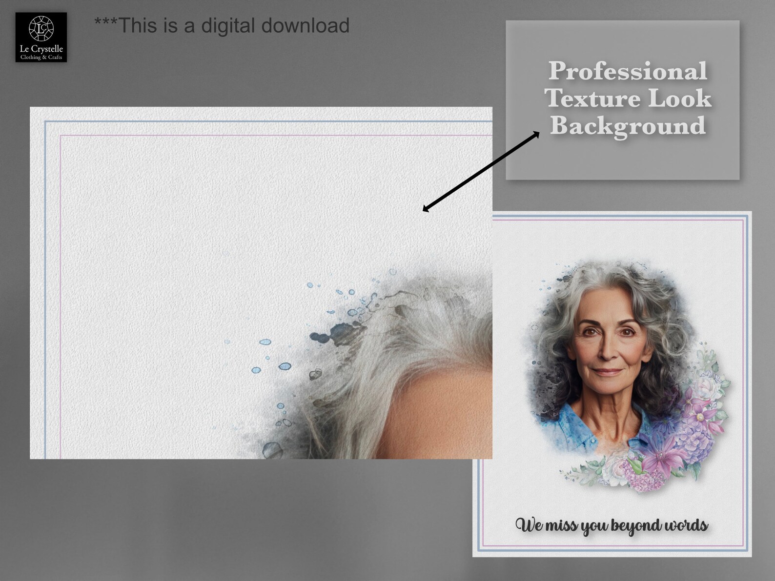 Photo Edit Merge/portrait of Loved One/add Deceased Loved One to Photo ...