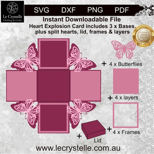 Explosion Box SVG /cut File/exploding Card Template/svg - Etsy