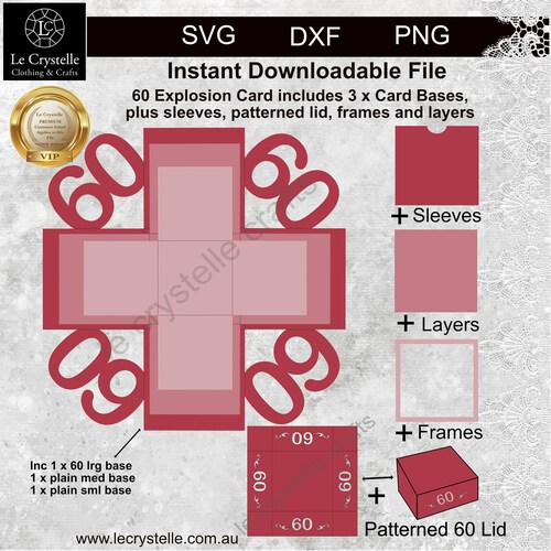 Explosion Box SVG /cut File/exploding Card Template/svg - Etsy