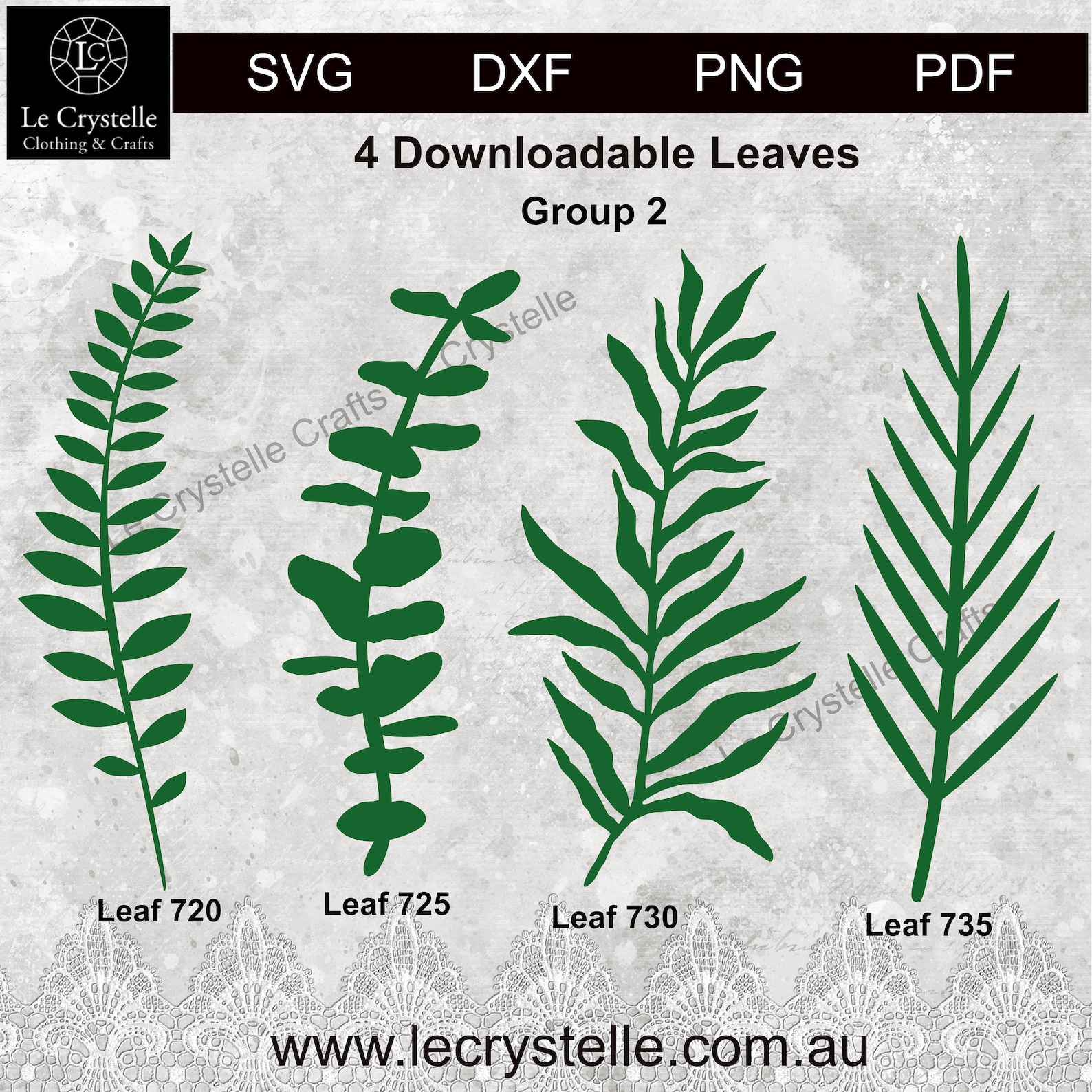 SVG Cut File Paper Flower Leaves /leaves Set Svg/leaf Svg for - Etsy