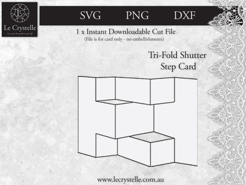 SVG Cut File Shutter Card/shutter Step Card/step Card - Etsy