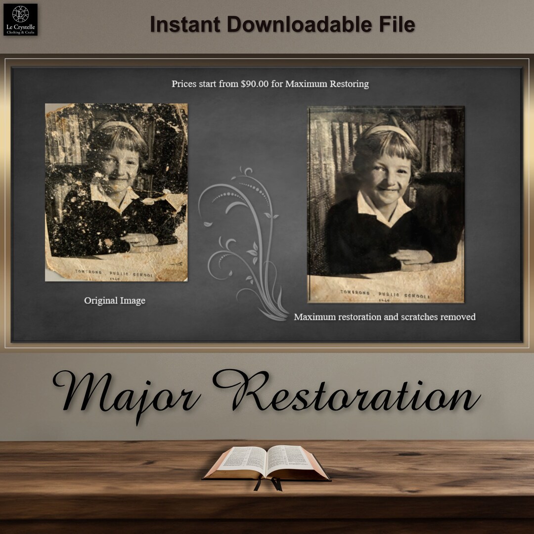 Photo Scratch Repair/digital Photo Repair/photo Memories/repair Old ...