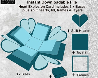 Exploding Box Svg | Etsy