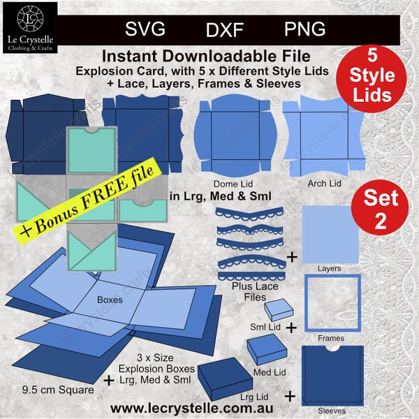 Exploding Box Template - Etsy