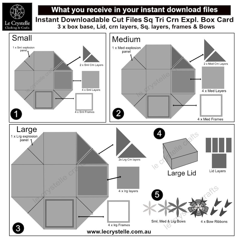 SVG Explosion Box/cut File/exploding Card Template/svg - Etsy