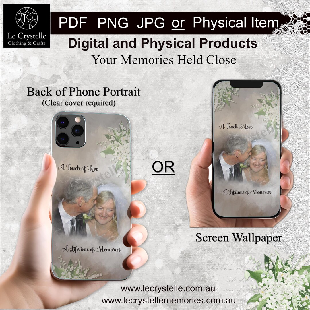 Mobile Phone Custom Portraits Wedding - Etsy