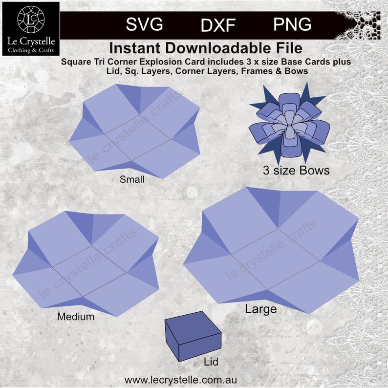 SVG Explosion Box/cut File/exploding Card Template/svg - Etsy