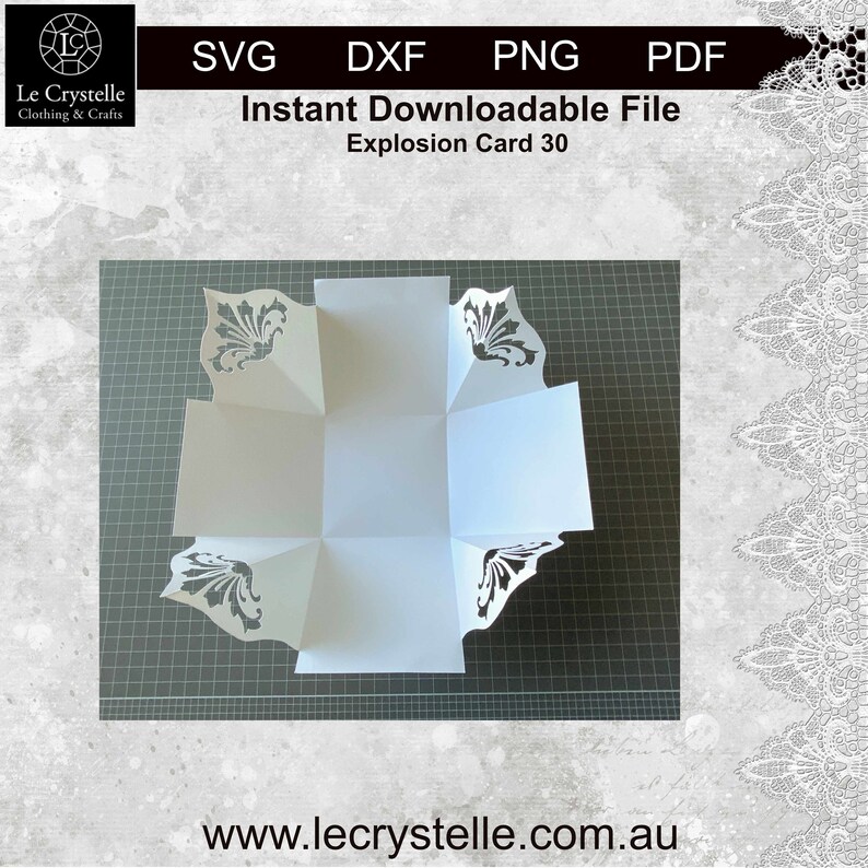 Explosion Box Svg 30/cut File/exploding Card Template/svg - Etsy
