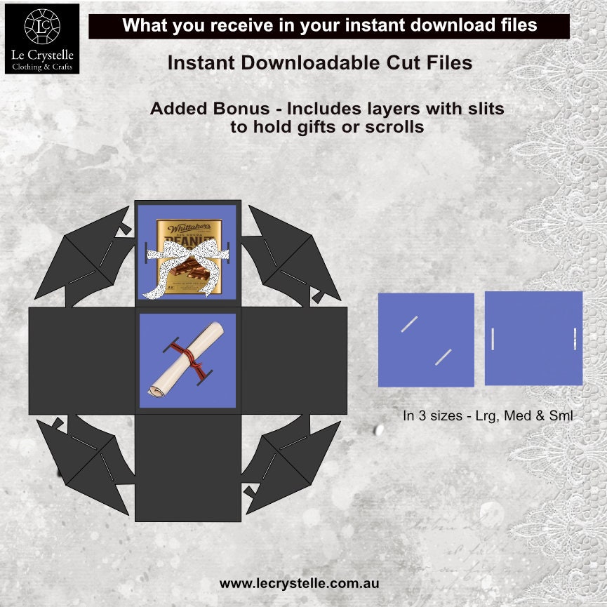 Graduation Explosion Box/svg Gradutation /graduation - Etsy