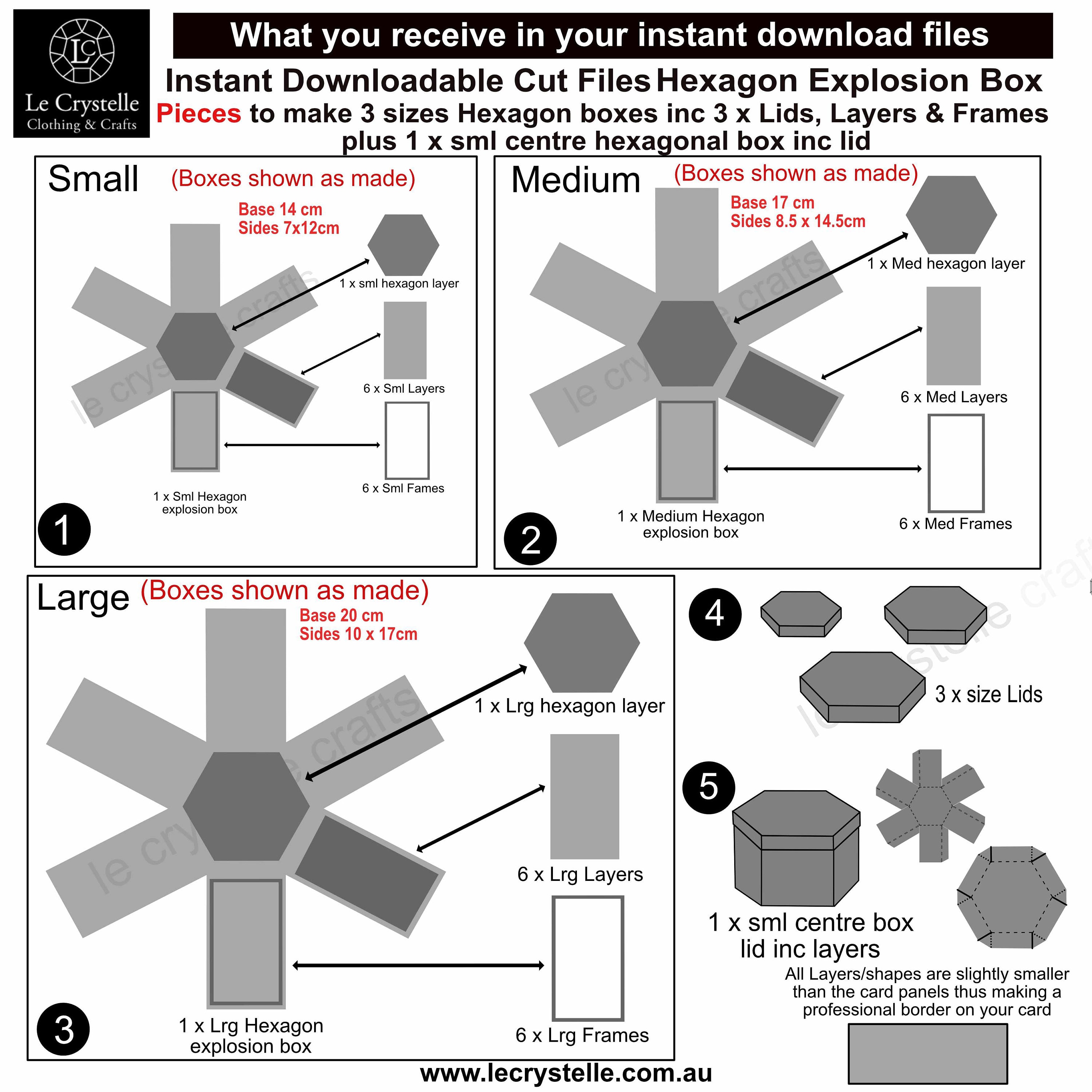 Printable Octagon Exploding Box