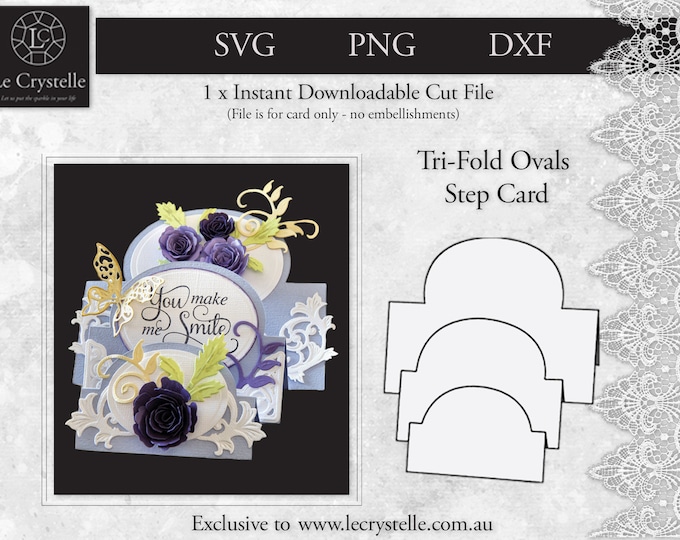 SVG Side Step Card With Envelope Cutting Files - Etsy Australia
