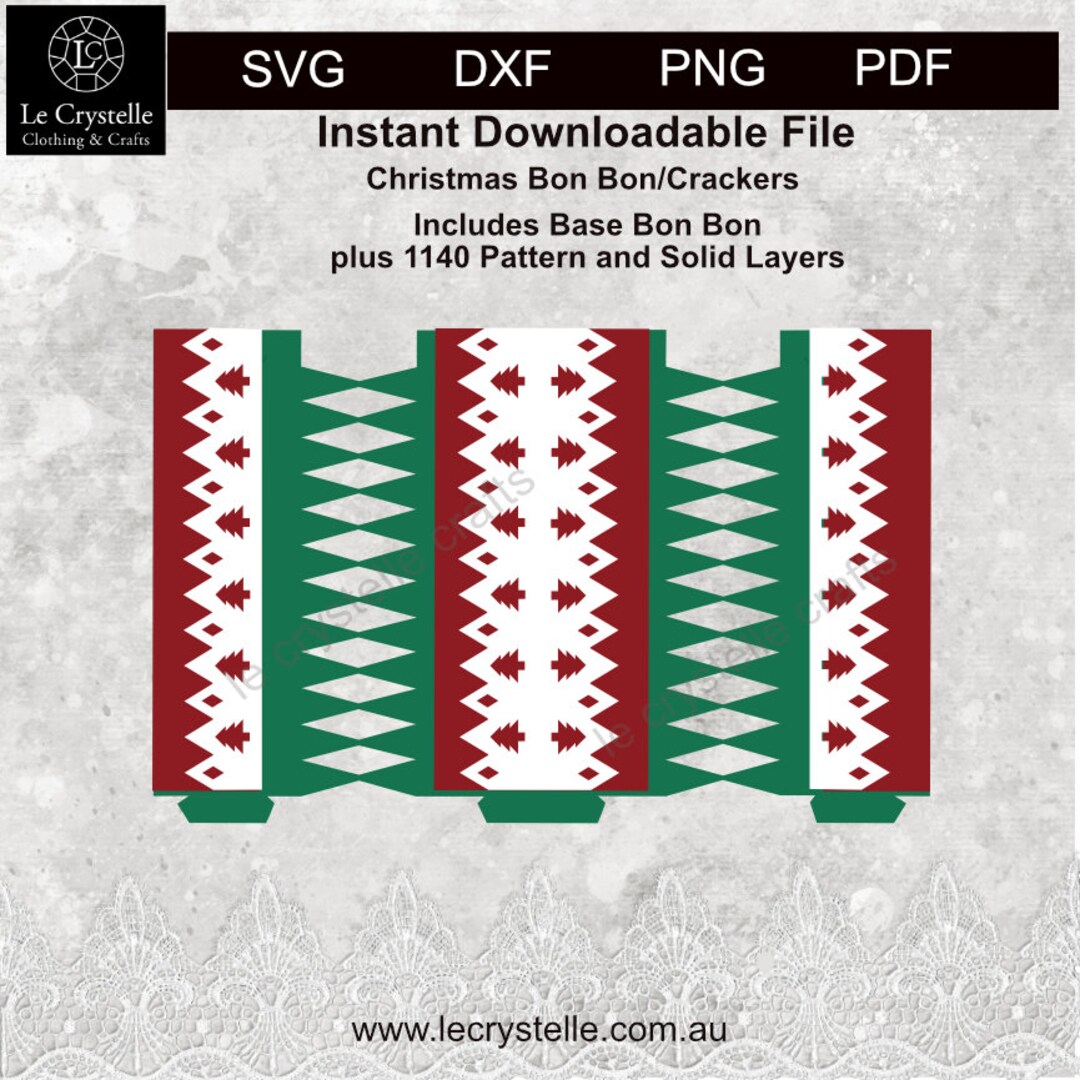 SVG Cut File Christmas Bon Bons/crackers Svg 1140/bon Bon Svg for ...