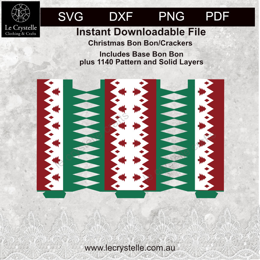 SVG Cut File Christmas Bon Bons/crackers Svg 1140/bon Bon Svg - Etsy ...