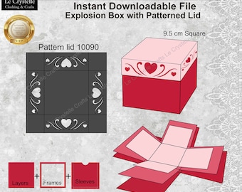 SVG Butterfly Explosion Box 110/cut File/exploding Card Template/svg ...