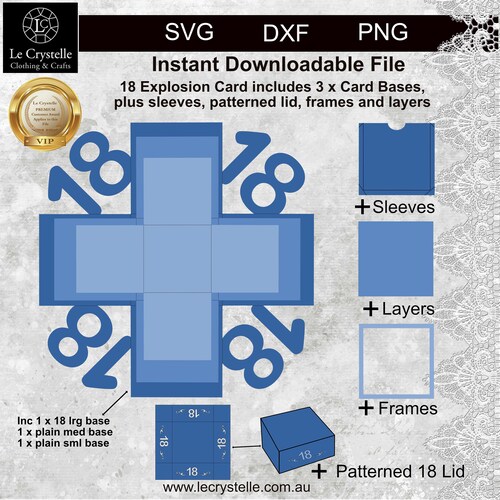 Explosion Box Svg 30/cut File/exploding Card Template/svg - Etsy