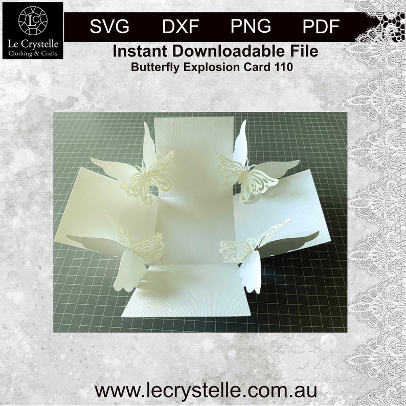 SVG Butterfly Explosion Box 110/cut File/exploding Card - Etsy