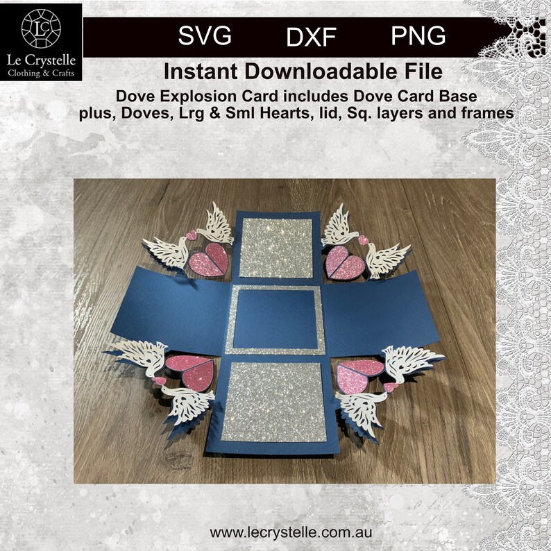 Dove Explosion Box/svg Explosion Card/dove Card/dove Exploding - Etsy