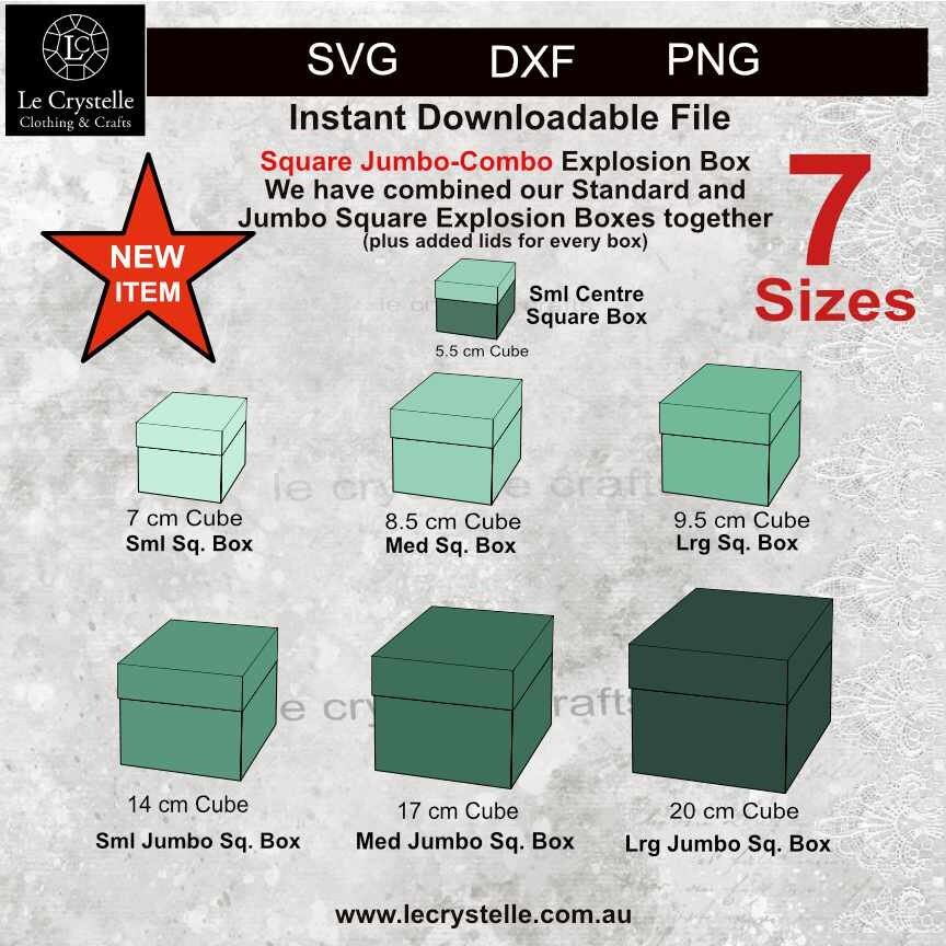 Explosion Box SVG File /jumbocombo/mega Explosion Box/svg Cut File ...