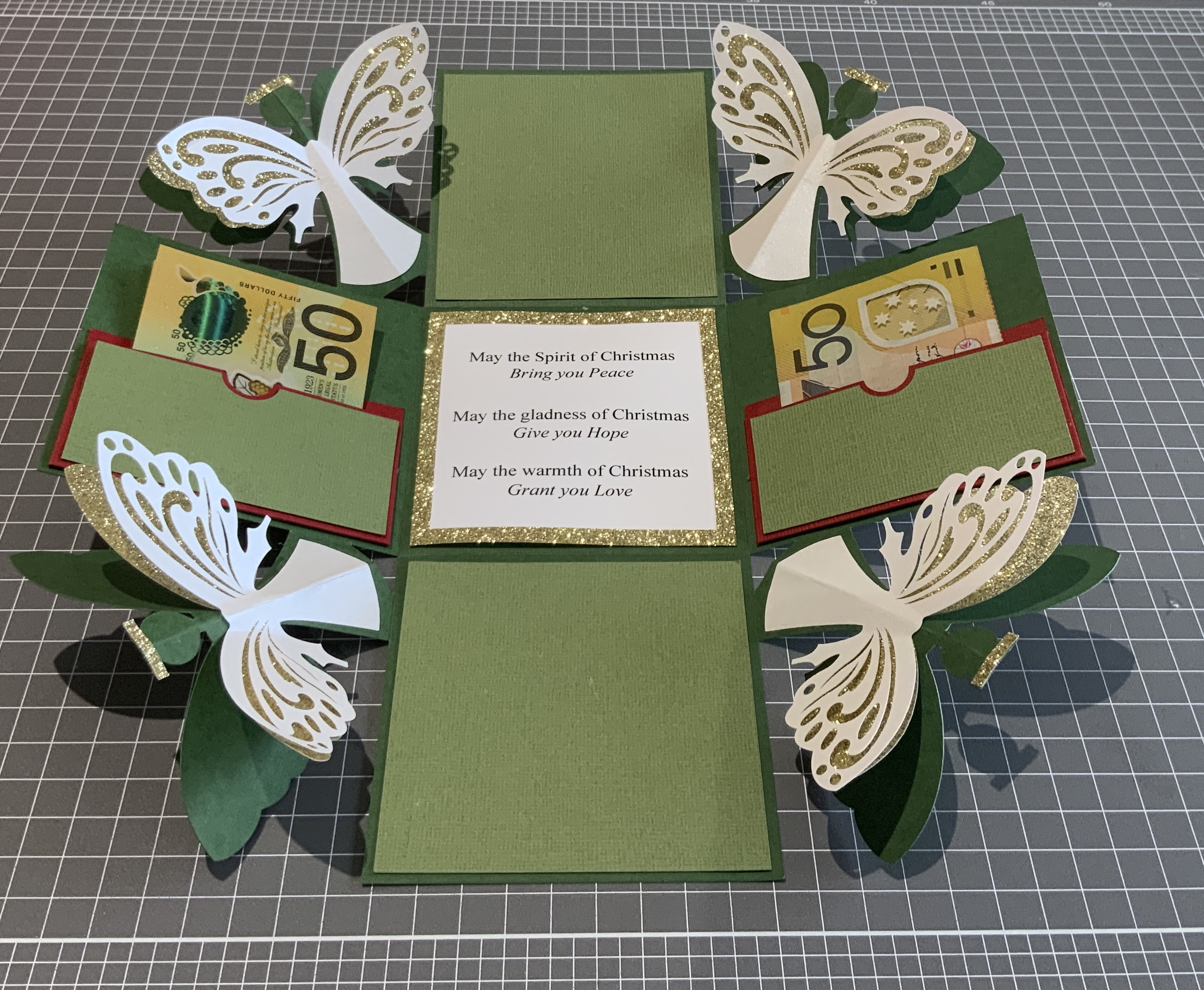 Explosion Box Angel /christmas Card Cut File/exploding Card - Etsy