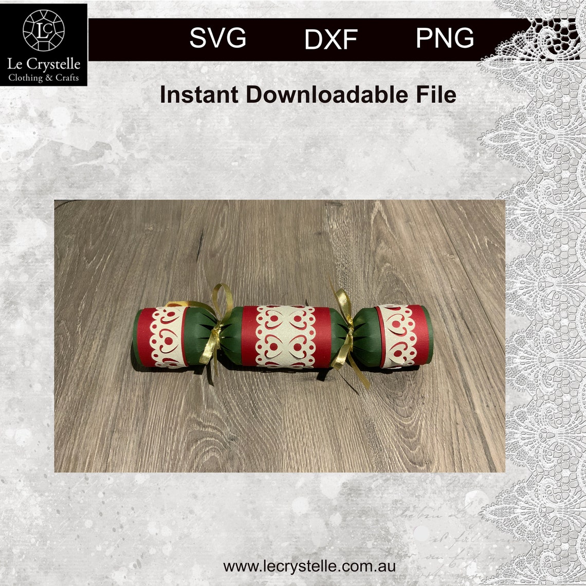 SVG Cut File Christmas Bon Bons/crackers Svg/bon Bon Svg for - Etsy