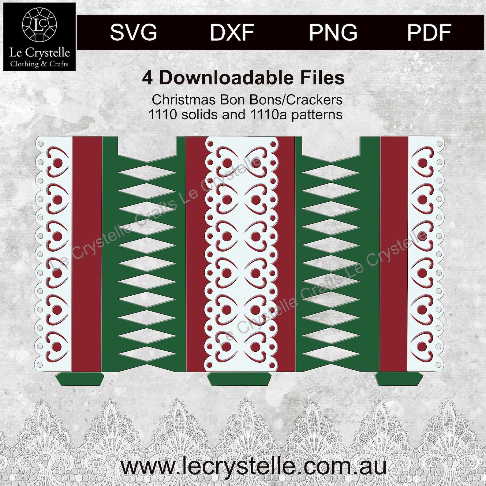 SVG Cut File Christmas Bon Bons/crackers Svg/bon Bon Svg for - Etsy