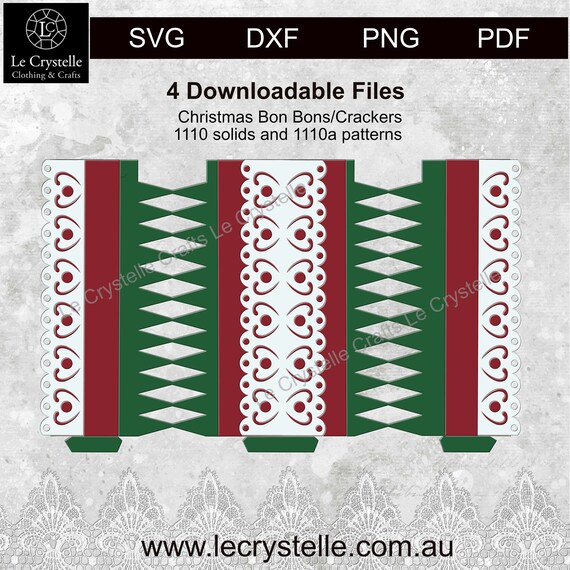 SVG Cut File Christmas Bon Bons/crackers Svg/bon Bon Svg for | Etsy