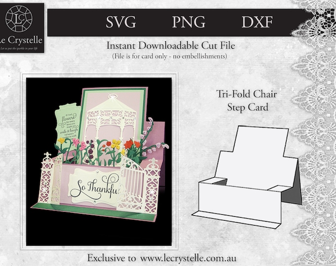 SVG Side Step Card With Envelope Cutting Files - Etsy Canada