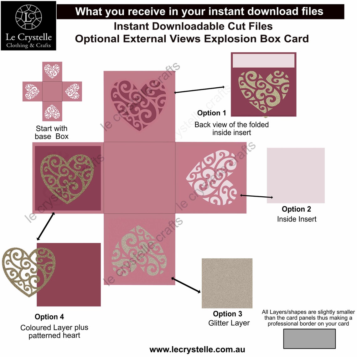 Explosion Box/exploding Gift Box/ Cut File/exploding Template/ - Etsy