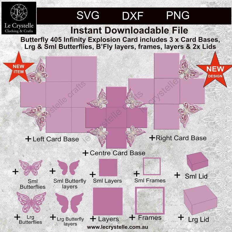 Infinity Explosion Box/explosion Butterfly Box/svg Cut | Etsy