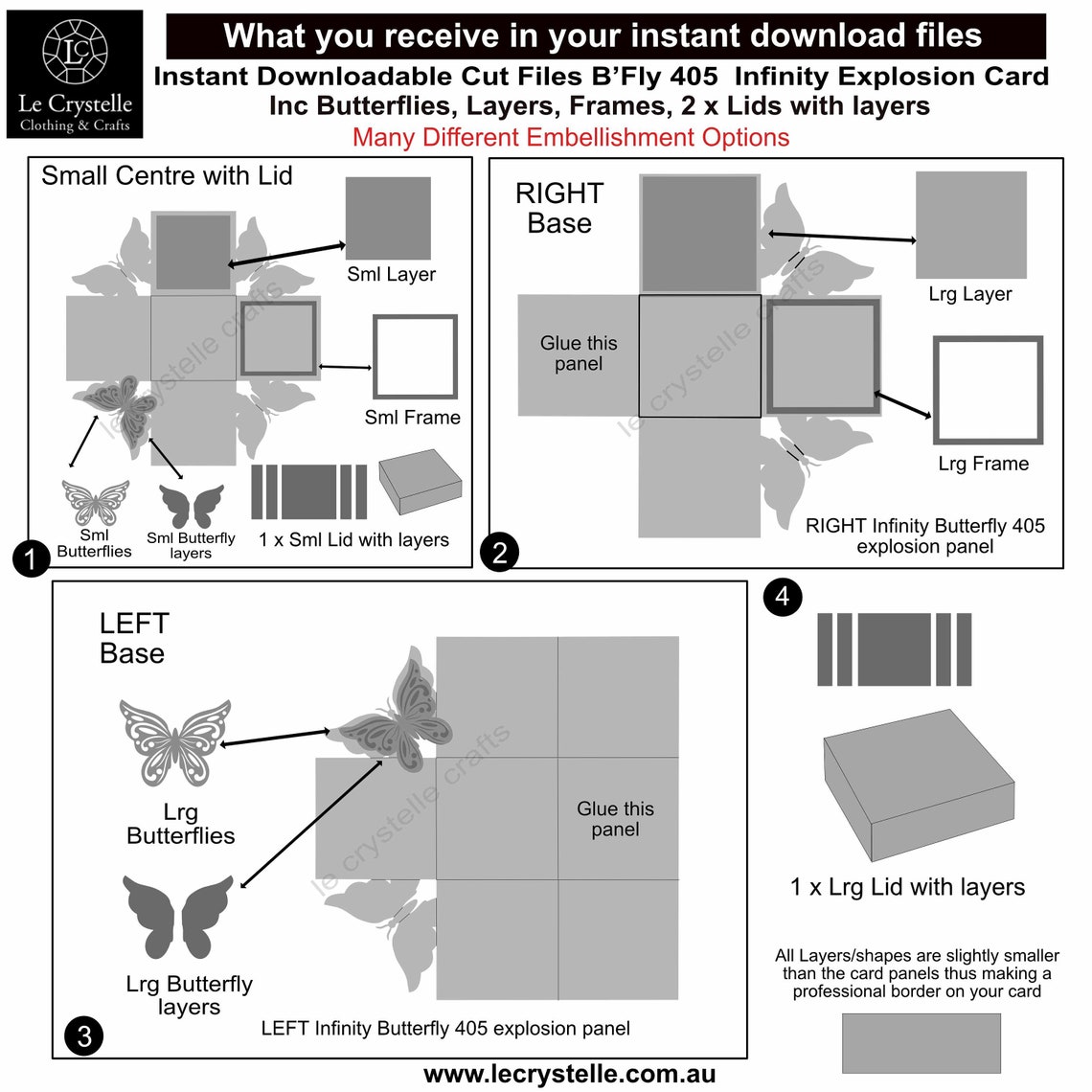 Infinity Explosion Box/explosion Butterfly Box/svg Cut | Etsy