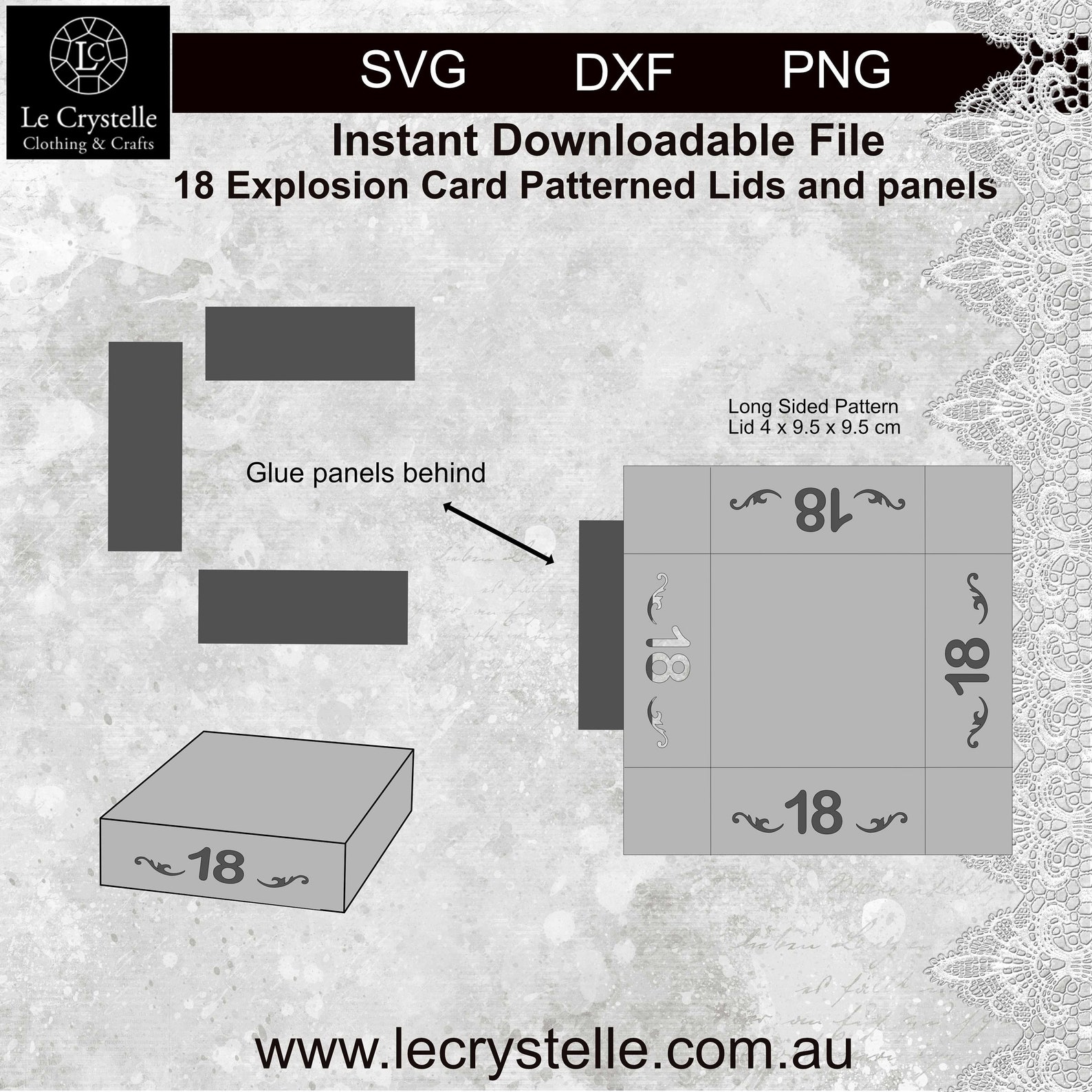 Explosion Box 18th /18th Birthday Card Cut File/exploding Card | Etsy