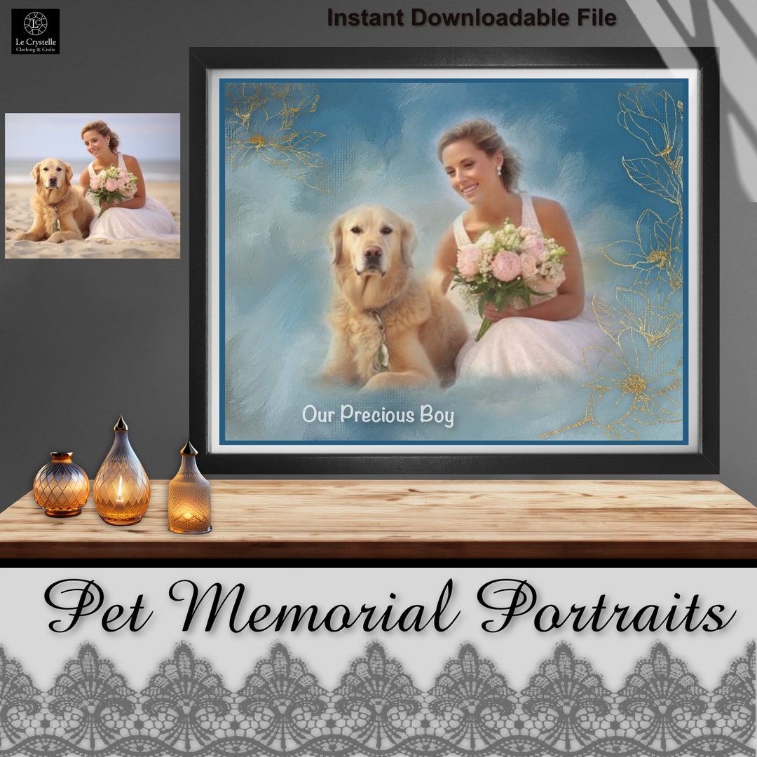 Photo Edit Merge/pet Portrait/pet Memorial From Photo/digital Custom ...