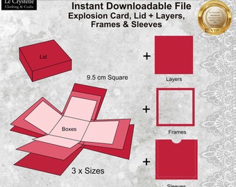 Exploding Box Svg - Etsy