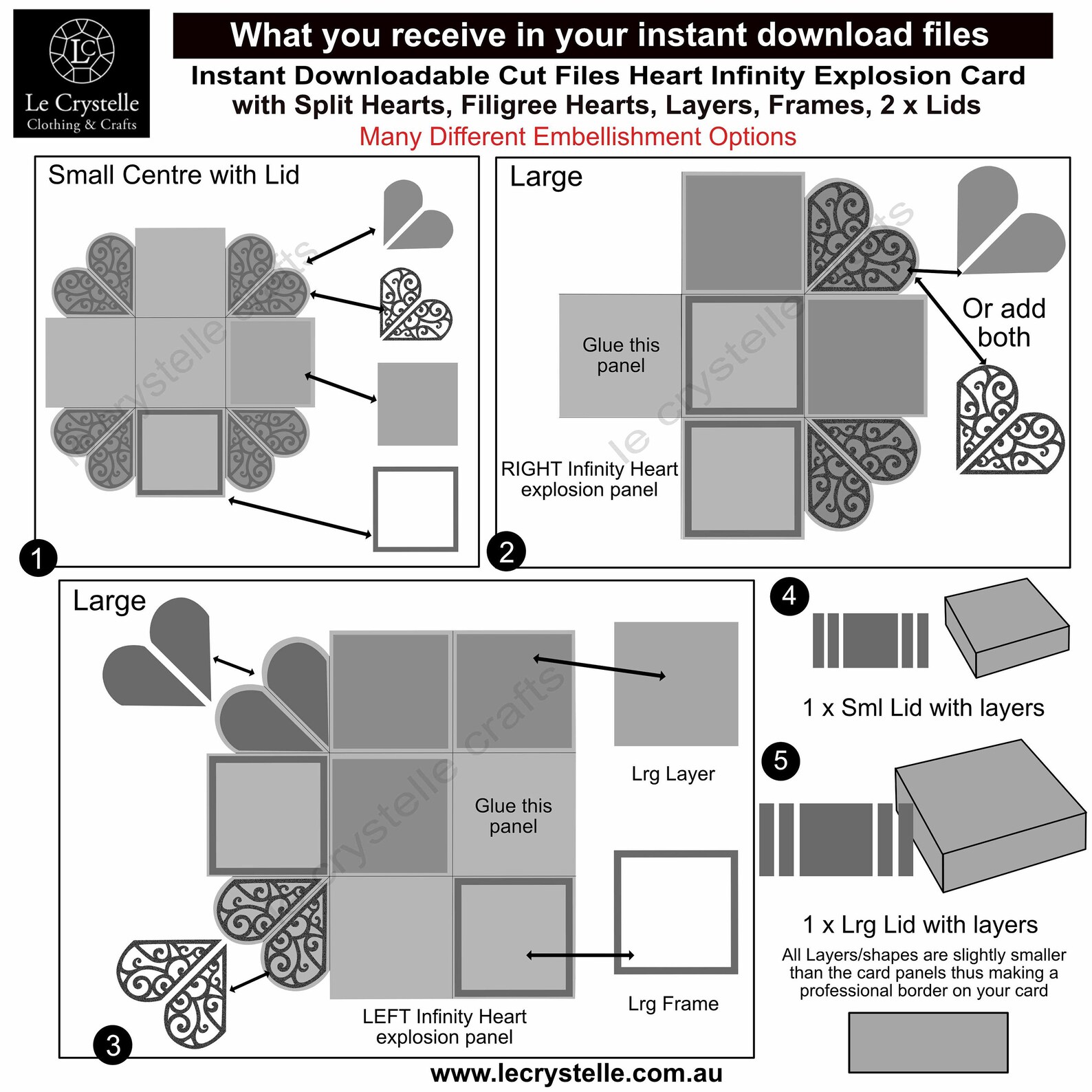 Infinity Explosion Box/explosion Heart Box/svg Cut - Etsy
