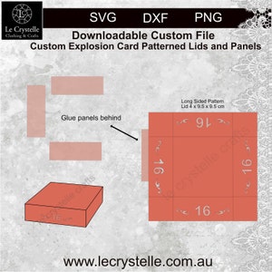 Explosion Box 16th /16th Birthday Card Cut File/sweet 16 Card/svg Cards ...