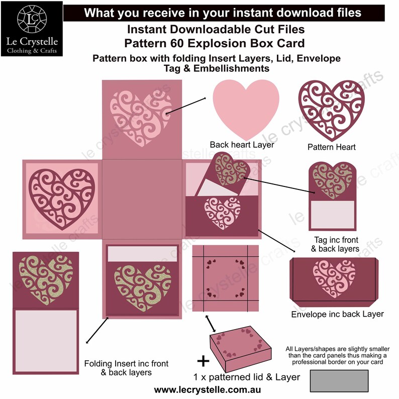 Explosion Box/exploding Gift Box/ Cut File/exploding Template/ - Etsy