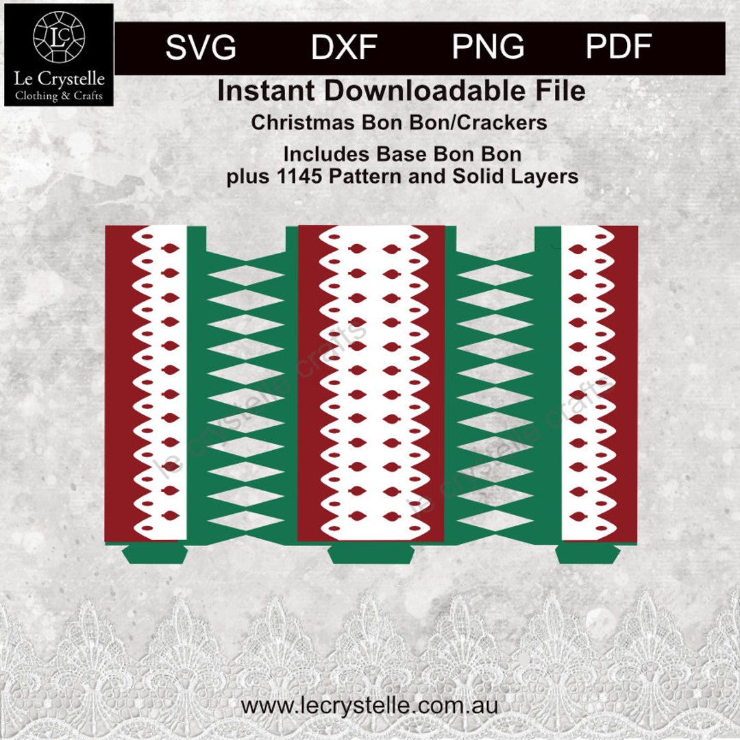 SVG Cut File Christmas Bon Bons/crackers Svg 1145/bon Bon Svg for ...