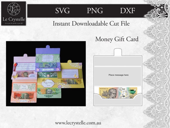 SVG Cut File Card/ Money Gift Card Template/svg Cards/folding | Etsy